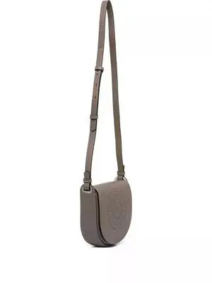 Karl Lagerfeld Logo-cut Half-moon Bag