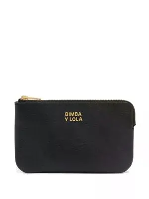 Bimba Y Lola Zip-top Leather Wallet - Black
