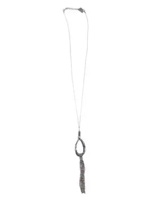 Peserico Beaded-tassel Necklace - Blue