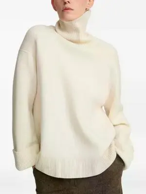 YVES SALOMON Turtleneck Wool-blend Sweater