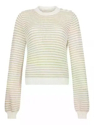 Liu Jo Striped Button-detailed Jumper