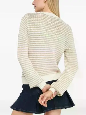Liu Jo Striped Button-detailed Jumper