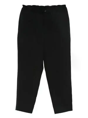 BLACK COMME DES GARÇONS Elasticated-waist Wool Trousers