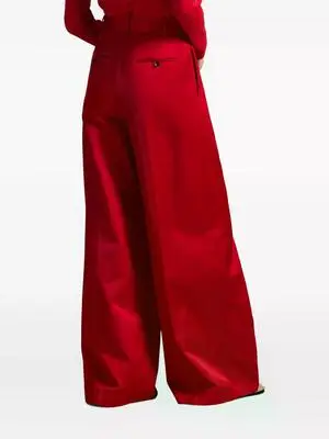 Polo Ralph Lauren Pleated Wide-leg Trousers - Red