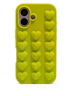 Bimba Y Lola Heart-embellished Iphone 16 Case - Green