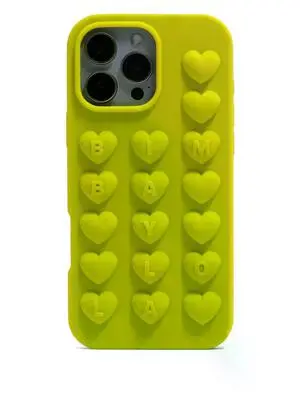 Bimba Y Lola Heart-embellished Iphone 16 Pro Max Case - Green