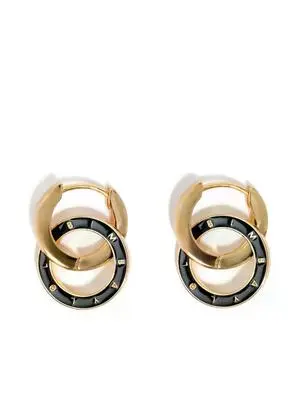 Bimba Y Lola Double Hoop Earrings - Gold
