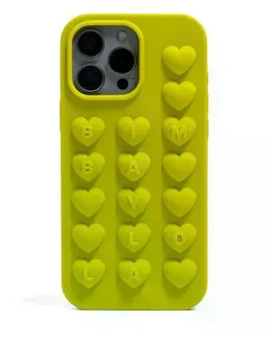 Bimba Y Lola Heart-detail Iphone 15 Pro Max Case - Green