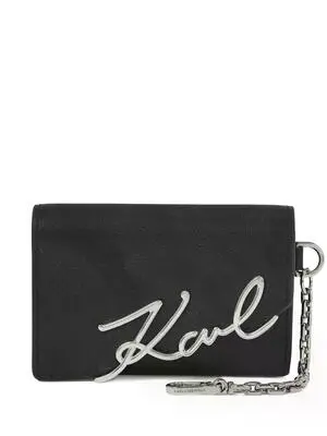 Karl Lagerfeld K/signature Chain Wallet - Black