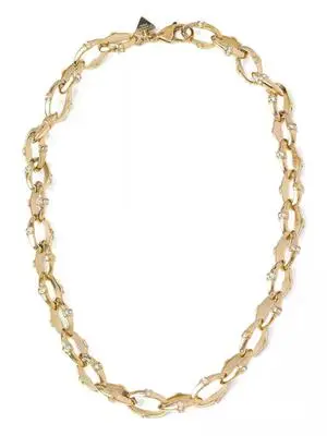 Guess Crystal-embellished Chain Necklace - Gold