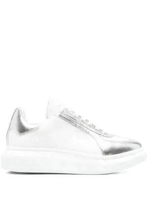 Alexander McQueen Oversized Metallic-panel Leather Sneakers