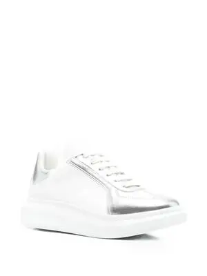 Alexander McQueen Oversized Metallic-panel Leather Sneakers