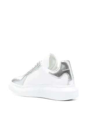 Alexander McQueen Oversized Metallic-panel Leather Sneakers