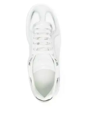 Alexander McQueen Oversized Metallic-panel Leather Sneakers