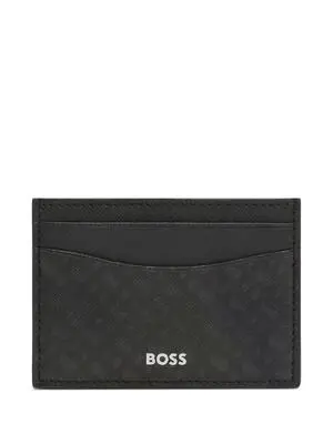 BOSS Textured Cardholder - Black