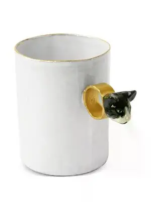 ASTIER DE VILLATTE X Serena Carone Cat Ring Mug - White
