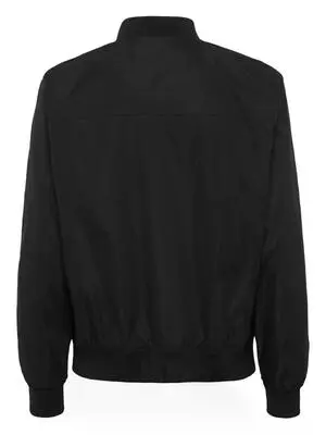 Philipp Plein Logo-appliqué Bomber Jacket - Black