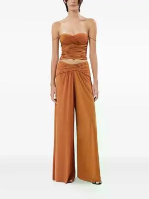 AMAZUIN Cross-waist Wide Leg Pants