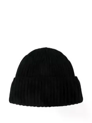 KUJTEN Bruges Ribbed-knit Cashmere Beanie - Black