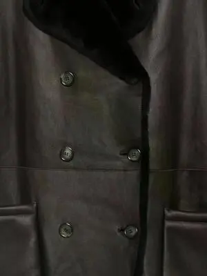 Giorgio Armani Double-breasted Shearling Coat