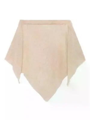 Faliero Sarti Chal Triax Raw-edge Triangular Scarf - Neutrals
