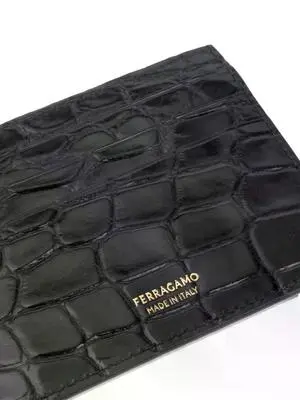 FERRAGAMO Gancini Card Holder - Black