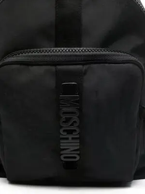 Moschino Logo-plaque Zip-fastening Backpack