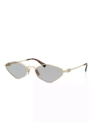 Miu Miu Hexagonal Frame Sunglasses - Gold