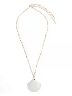 HEAVEN MAYHEM Aster Shell Pendant Necklace - Neutrals