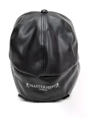 MASTERMIND WORLD Faux Fur Leather Cap
