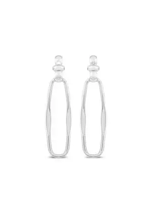Federica Tosi Sylvie Oval Pendant Earrings - Silver