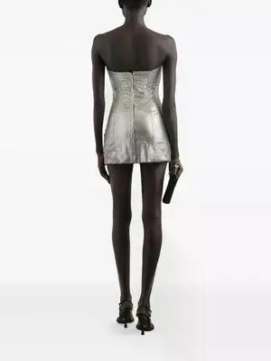 Dolce & Gabbana Mesh Strapless Mini Dress