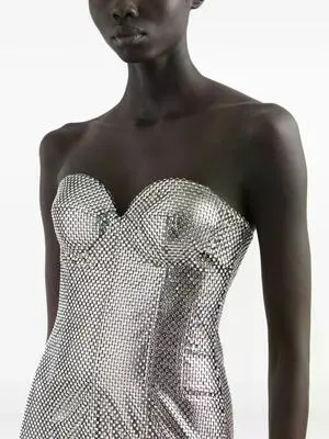 Dolce & Gabbana Mesh Strapless Mini Dress