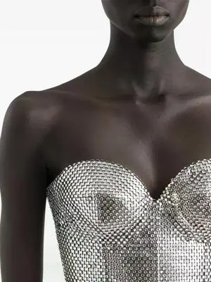 Dolce & Gabbana Mesh Strapless Mini Dress