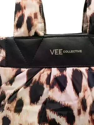 VEECOLLECTIVE Leopard-print Quilted Tote Bag