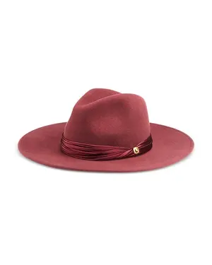 Rag & Bone Clara Wool Fedora - Bordeaux