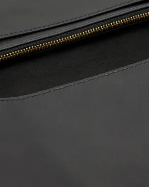 ALLSAINTS Harluna Leather Clutch - Black