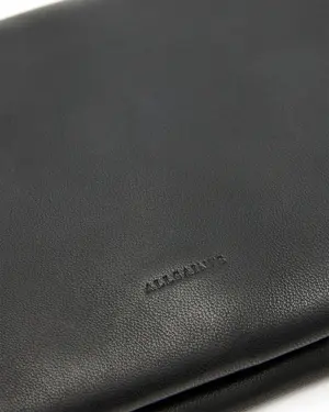 ALLSAINTS Harluna Leather Clutch - Black