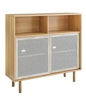 MODWAY Kurtis 47 Display Cabinet - Oak