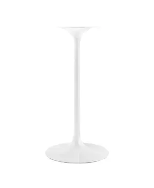 MODWAY Lippa Round Wood Bar Table - White
