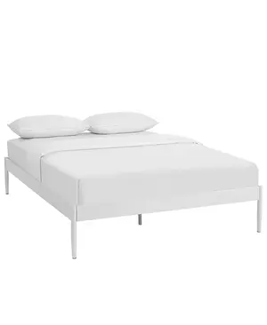 MODWAY Elsie Bed Frame Queen - White