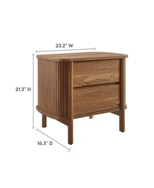 MODWAY Cadence 2-drawer Nightstand - Walnut
