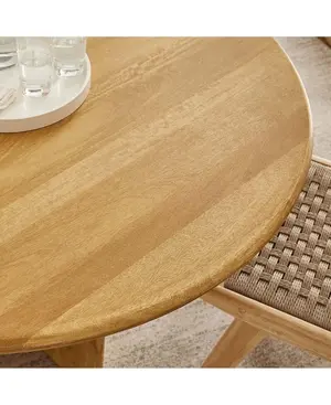 MODWAY Rivian Round 48 Wood Dining Table