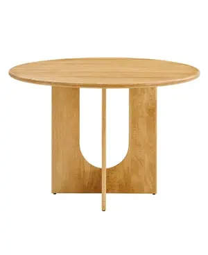 MODWAY Rivian Round 48 Wood Dining Table