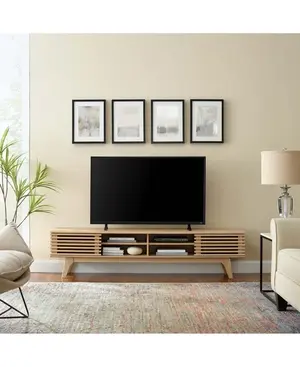 MODWAY Render 70 Entertainment Center Tv Stand - Oak