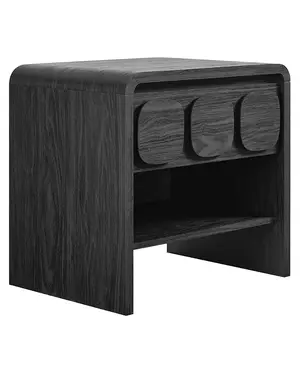 MODWAY Toscana 1-drawer Nightstand - Black