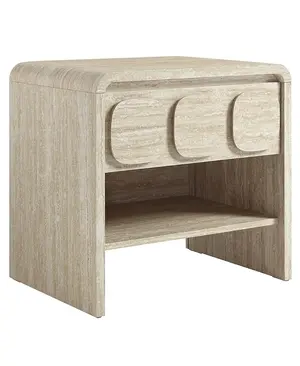 MODWAY Toscana 1-drawer Nightstand - Travertine