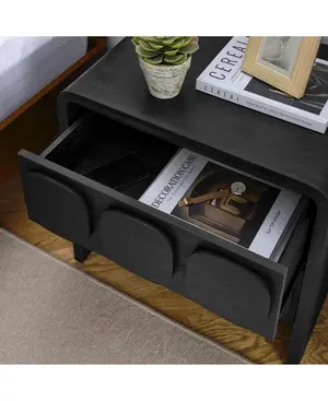 MODWAY Toscana 2-drawer Nightstand - Black