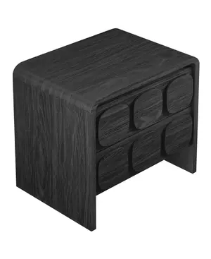 MODWAY Toscana 2-drawer Nightstand - Black