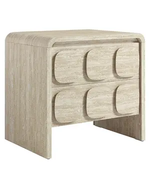 MODWAY Toscana 2-drawer Nightstand - Travertine
